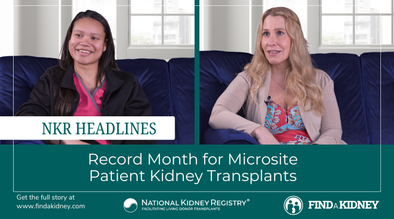 The National Kidney Registry Announces a Record Month for Microsite Patient Kidney Transplants ...