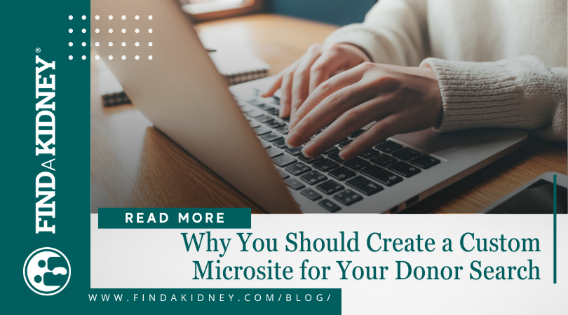 Why You Should Create a Custom Microsite for Your Donor Search | Find A ...